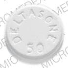 Pill Finder: DELTASONE 50 White Round - Medicine.com