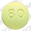 Pill Finder: 80 DAN 5557 Yellow Round - Medicine.com