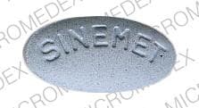 Pill Finder: SINEMET 654 Blue Elliptical / Oval - Medicine.com