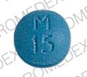 Pill Finder: M 15 PF Blue Round - Medicine.com