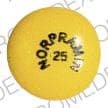 Pill Finder: NORPRAMIN 25 Yellow Round - Medicine.com