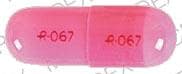 Pill Finder: R-067 R-067 Pink Capsule-shape - Medicine.com