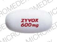 Pill Finder: ZYVOX 600 mg White Elliptical / Oval - Medicine.com