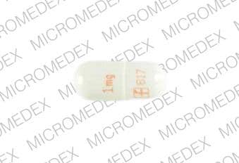 Pill Finder: 1 mg f 617 White Capsule-shape - Medicine.com