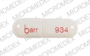Pill Finder: barr 934 Gray Capsule-shape - Medicine.com