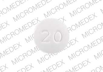 Pill Finder: F L 20 White Round - Medicine.com
