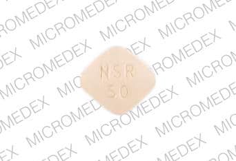 Pill Finder: Pfizer NSR 50 Yellow Four-sided - Medicine.com