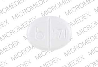 Pill Finder: b 171 White Elliptical / Oval - Medicine.com