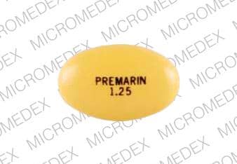 Pill Finder: PREMARIN 1.25 Yellow Elliptical / Oval - Medicine.com