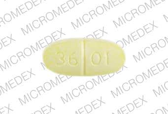 Pill Finder: V 36 01 Yellow Elliptical / Oval - Medicine.com