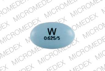 Pill Finder: W 0.625/5 Blue Elliptical / Oval - Medicine.com