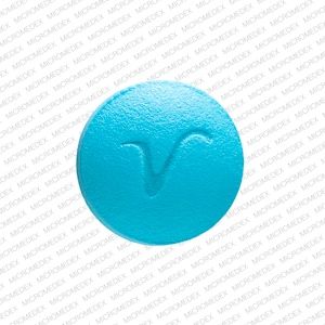 Pill Finder: V 2101 Blue Round - Medicine.com