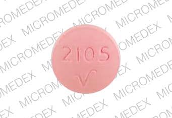 Pill Finder: 2105 V Pink Round - Medicine.com