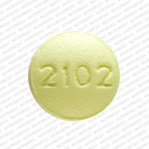 Pill Finder: V 2102 Yellow Round - Medicine.com