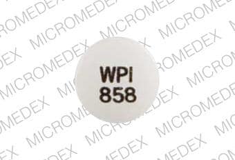 Pill Finder: WPI 858 White Round - Medicine.com