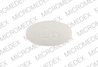 Pill Finder: R 126 White Elliptical / Oval - Medicine.com