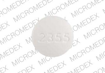 Pill Finder: 2355 V White Round - Medicine.com