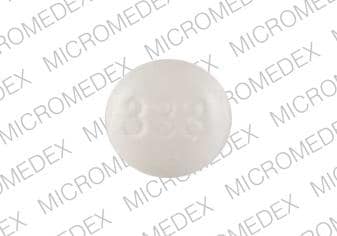 Pill Finder: 333 White Round - Medicine.com