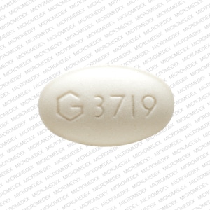 Pill Finder: G 3719 White Elliptical / Oval - Medicine.com