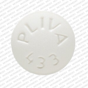 Pill Finder: PLIVA 433 White Round - Medicine.com