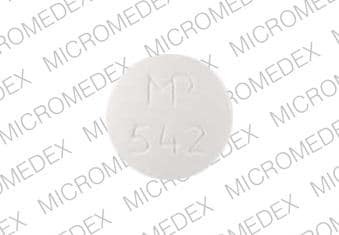 Pill Finder: MP 542 White Round - Medicine.com