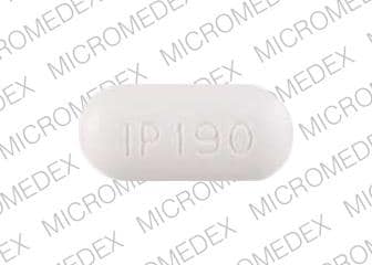 Pill Finder: IP 190 500 White Elliptical / Oval - Medicine.com