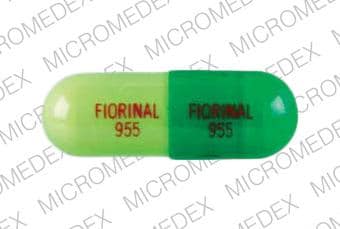 Pill Finder: FIORINAL 955 FIORINAL 955 Green Capsule-shape - Medicine.com