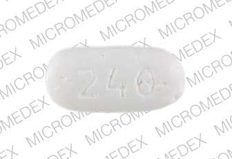 Pill Finder: B 240 White Elliptical / Oval - Medicine.com