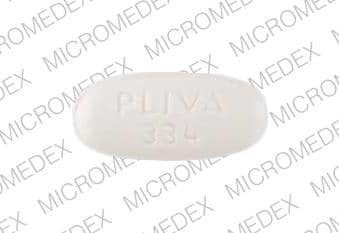 Pill Finder: PLIVA 334 White Elliptical / Oval - Medicine.com