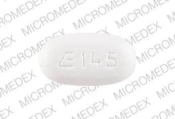Pill Finder: E 145 White Elliptical / Oval - Medicine.com