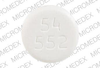 Pill Finder: 54 552 White Round - Medicine.com