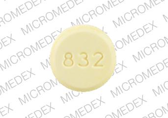 Pill Finder: 832 BCL 25 Yellow Round - Medicine.com