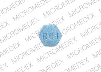 Pill Finder: B01 LL Blue Six-sided - Medicine.com
