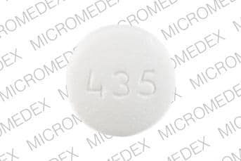 Pill Finder: 435 White Round - Medicine.com