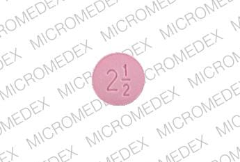 Pill Finder: 643 2 1/2 Pink Round - Medicine.com
