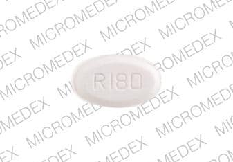 Pill Finder: R180 White Elliptical / Oval - Medicine.com