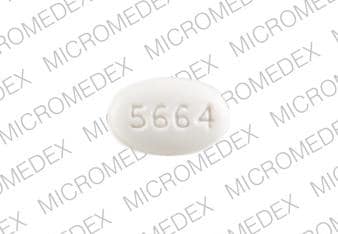 Pill Finder: Logo 10 5664 White Elliptical / Oval - Medicine.com