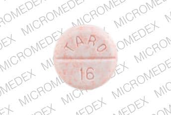 Pill Finder: TARO 16 White Round - Medicine.com