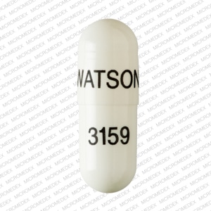 Pill Finder: WATSON 3159 White Capsule-shape - Medicine.com