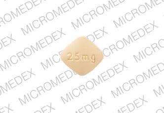 Pill Finder: G 25mg Yellow Four-sided - Medicine.com