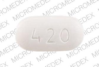 Pill Finder: B 420 White Elliptical / Oval - Medicine.com