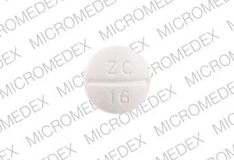 Pill Finder: ZC 16 White Round - Medicine.com