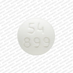 Pill Finder: 54 899 White Round - Medicine.com