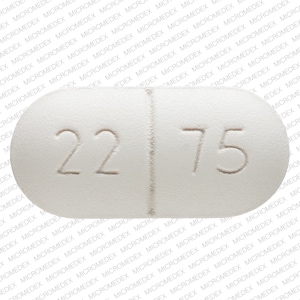 Pill Finder: 93 22 75 White Elliptical / Oval - Medicine.com