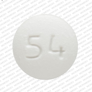 Pill Finder: A 54 White Round - Medicine.com