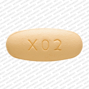 Pill Finder: LU X02 Yellow Elliptical / Oval - Medicine.com