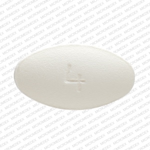 Pill Finder: NO 4 White Elliptical / Oval - Medicine.com