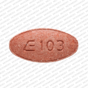 Pill Finder: E 103 Pink Elliptical / Oval - Medicine.com