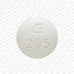 Pill Finder: E 205 White Round - Medicine.com