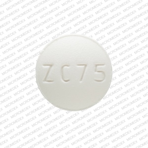 Pill Finder: ZC 75 White Round - Medicine.com